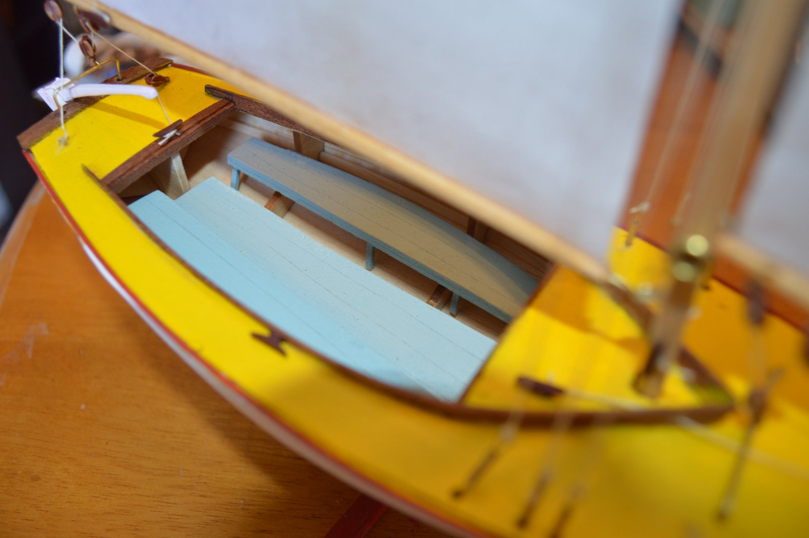 1937 Sakkonet Daysailer 1:40 Scale by Bulwark - Model Ship World™